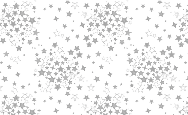 Gold Stars Christmas Vinyl Tablecloth